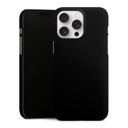 DeinDesign iPhone 15 Pro Max Handy Premium Case Smartphone Handyh&uuml;lle Schutzh&uuml;lle matt Colour Black Unicoloured Premium Case