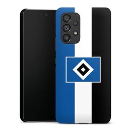DeinDesign Galaxy A53 5G Handy Premium Case Smartphone Handyh&uuml;lle Schutzh&uuml;lle gl&auml;nzend Stripes Hsv Hamburger Sv Premium Case