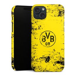 DeinDesign iPhone 15 Plus Handy Premium Case Smartphone Handyh&uuml;lle Schutzh&uuml;lle gl&auml;nzend Bvb Official Licensed Product Borussia Dortmund Premium Case