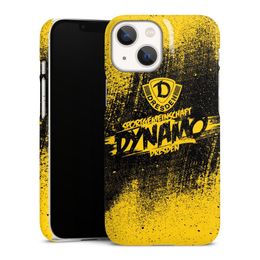 DeinDesign iPhone 13 Mini Handy Premium Case Smartphone Handyh&uuml;lle Schutzh&uuml;lle gl&auml;nzend Logo Official Licensed Product Sg Dynamo Dresden Premium Case