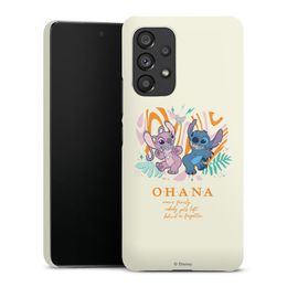 DeinDesign Galaxy A53 5G Handy Premium Case Smartphone Handyh&uuml;lle Schutzh&uuml;lle matt Lilo & Stitch Official Licensed Product Disney Premium Case