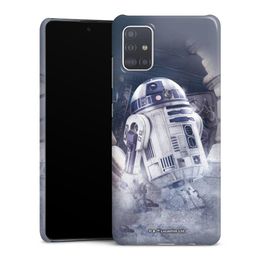 DeinDesign Galaxy A51 Handy Premium Case Smartphone Handyh&uuml;lle Schutzh&uuml;lle gl&auml;nzend Robot Merchandise Star Wars Premium Case
