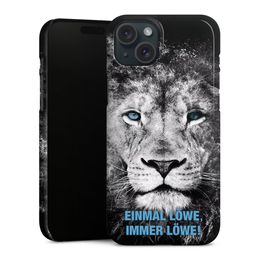 DeinDesign iPhone 15 Plus Handy Premium Case Smartphone Handyh&uuml;lle Schutzh&uuml;lle gl&auml;nzend Official Licensed Product Tsv 1860 M&uuml;nchen Lion Premium Case
