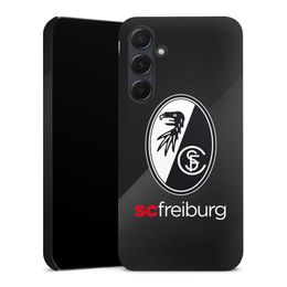 DeinDesign Galaxy A55 5G Handy Premium Case Smartphone Handyh&uuml;lle Schutzh&uuml;lle matt Sc Freiburg Lettering Logo Premium Case