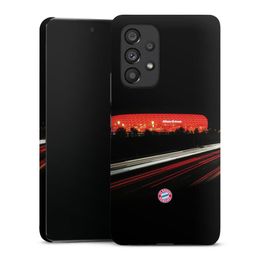 DeinDesign Galaxy A53 5G Handy Premium Case Smartphone Handyh&uuml;lle Schutzh&uuml;lle gl&auml;nzend Fc Bayern M&uuml;nchen Fcb Stadium Premium Case