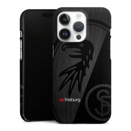 DeinDesign iPhone 14 Pro Handy Premium Case Smartphone Handyh&uuml;lle Schutzh&uuml;lle matt Sc Freiburg Metallic Look Official Licensed Product Premium Case