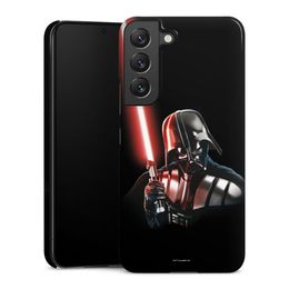 DeinDesign Galaxy S22 Handy Premium Case Smartphone Handyh&uuml;lle Schutzh&uuml;lle gl&auml;nzend Merchandise Darth Vader Star Wars Premium Case