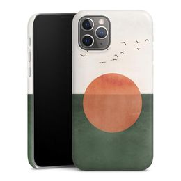 DeinDesign iPhone 12 Pro Handy Premium Case Smartphone Handyh&uuml;lle Schutzh&uuml;lle gl&auml;nzend Sunshine Bird Sunset Premium Case