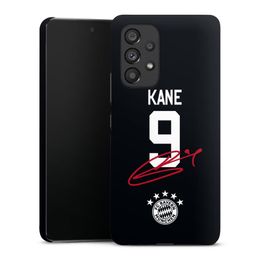 DeinDesign Galaxy A53 5G Handy Premium Case Smartphone Handyh&uuml;lle Schutzh&uuml;lle gl&auml;nzend Fc Bayern M&uuml;nchen Harry Kane Jersey Premium Case