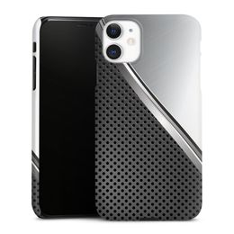 DeinDesign iPhone 11 Handy Premium Case Smartphone Handyh&uuml;lle Schutzh&uuml;lle matt Carbon Steel Metall Premium Case