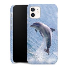 DeinDesign iPhone 12 mini Handy Premium Case Smartphone Handyh&uuml;lle Schutzh&uuml;lle matt Wale Ocean Dolphin Premium Case