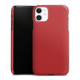 DeinDesign iPhone 11 Handy Premium Case Smartphone Handyh&uuml;lle Schutzh&uuml;lle gl&auml;nzend Red Unicoloured Colour Premium Case