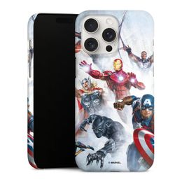 DeinDesign iPhone 15 Pro Max Handy Premium Case Smartphone Handyh&uuml;lle Schutzh&uuml;lle gl&auml;nzend Marvel Avengers Official Licensed Product Premium Case
