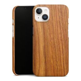 DeinDesign iPhone 14 Handy Premium Case Smartphone Handyh&uuml;lle Schutzh&uuml;lle matt Larch Wood Wooden Look Premium Case