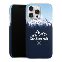 DeinDesign iPhone 15 Pro Max Handy Premium Case Smartphone Handyh&uuml;lle Schutzh&uuml;lle gl&auml;nzend Wanderlust Sky Mountain Premium Case