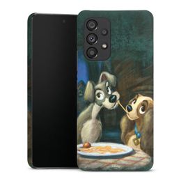 DeinDesign Galaxy A53 5G Handy Premium Case Smartphone Handyh&uuml;lle Schutzh&uuml;lle matt Official Licensed Product Lady And The Tramp Disney Premium Case