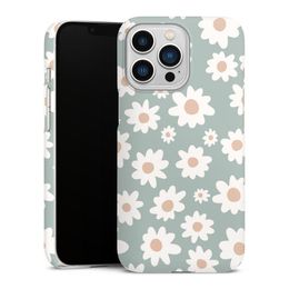 DeinDesign iPhone 13 Pro Handy Premium Case Smartphone Handyh&uuml;lle Schutzh&uuml;lle matt Daisy Muster Flowers Premium Case