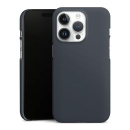 DeinDesign iPhone 14 Pro Handy Premium Case Smartphone Handyh&uuml;lle Schutzh&uuml;lle matt Anthracite Grey Unicoloured Premium Case