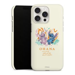 DeinDesign iPhone 15 Pro Max Handy Premium Case Smartphone Handyh&uuml;lle Schutzh&uuml;lle gl&auml;nzend Official Licensed Product Lilo & Stitch Disney Premium Case