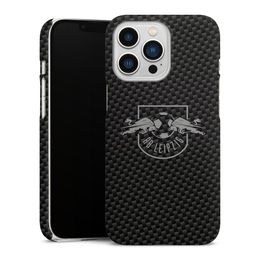 DeinDesign iPhone 13 Pro Handy Premium Case Smartphone Handyh&uuml;lle Schutzh&uuml;lle matt Rb Leipzig Carbon Metallic Look Premium Case