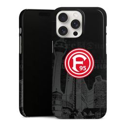 DeinDesign iPhone 15 Pro Max Handy Premium Case Smartphone Handyh&uuml;lle Schutzh&uuml;lle gl&auml;nzend Official Licensed Product Logo Fortuna D&uuml;sseldorf Premium Case