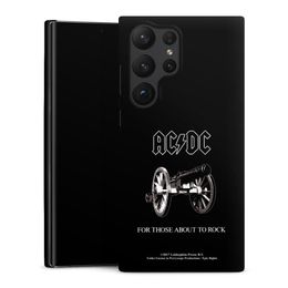 DeinDesign Galaxy S23 Ultra Handy Premium Case Smartphone Handyh&uuml;lle Schutzh&uuml;lle matt Music Acdc Merchandise Premium Case