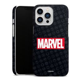 DeinDesign iPhone 13 Pro Handy Premium Case Smartphone Handyh&uuml;lle Schutzh&uuml;lle matt Logo Marvel Comic Premium Case