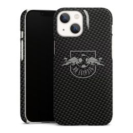 DeinDesign iPhone 13 Mini Handy Premium Case Smartphone Handyh&uuml;lle Schutzh&uuml;lle gl&auml;nzend Rb Leipzig Carbon Metallic Look Premium Case
