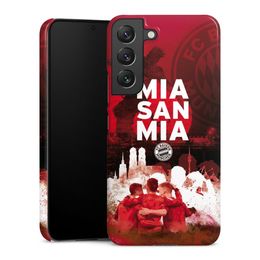 DeinDesign Galaxy S22 Handy Premium Case Smartphone Handyh&uuml;lle Schutzh&uuml;lle gl&auml;nzend Mia San Mia Fcb Fc Bayern M&uuml;nchen Premium Case
