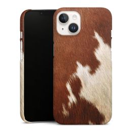 DeinDesign iPhone 14 Handy Premium Case Smartphone Handyh&uuml;lle Schutzh&uuml;lle matt Fur Animal Look Cow Premium Case