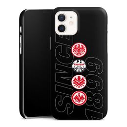 DeinDesign iPhone 12 Handy Premium Case Smartphone Handyh&uuml;lle Schutzh&uuml;lle matt Eagle Logo Eintracht Frankfurt Premium Case