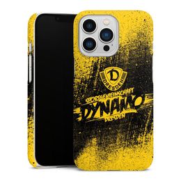 DeinDesign iPhone 13 Pro Handy Premium Case Smartphone Handyh&uuml;lle Schutzh&uuml;lle matt Logo Official Licensed Product Sg Dynamo Dresden Premium Case