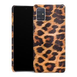 DeinDesign Galaxy A51 Handy Premium Case Smartphone Handyh&uuml;lle Schutzh&uuml;lle gl&auml;nzend Animal Print Leopard Fur Premium Case