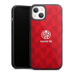 DeinDesign iPhone 13 Handy Gallery Case Handyh&uuml;lle 9H Geh&auml;rtetes Glas R&uuml;ckseite H&uuml;lle Mainz 05 Official Licensed Product Merchandise Gallery Case