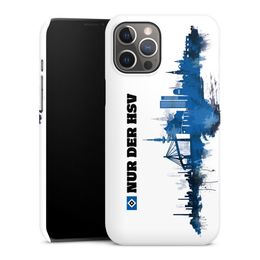DeinDesign iPhone 12 Pro Max Handy Premium Case Smartphone Handyh&uuml;lle Schutzh&uuml;lle matt Hsv Official Licensed Product Bundesliga Premium Case