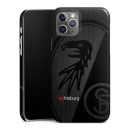 DeinDesign iPhone 12 Pro Handy Premium Case Smartphone Handyh&uuml;lle Schutzh&uuml;lle gl&auml;nzend Sc Freiburg Metallic Look Official Licensed Product Premium Case