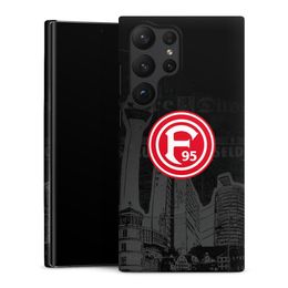 DeinDesign Galaxy S23 Ultra Handy Premium Case Smartphone Handyh&uuml;lle Schutzh&uuml;lle matt Official Licensed Product Logo Fortuna D&uuml;sseldorf Premium Case