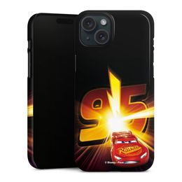 DeinDesign iPhone 15 Plus Handy Premium Case Smartphone Handyh&uuml;lle Schutzh&uuml;lle gl&auml;nzend Official Licensed Product Cars Lightning Mcqueen 95 Premium Case