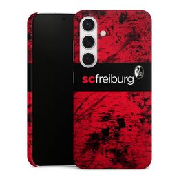 DeinDesign Galaxy S24 Handy Premium Case Smartphone Handyh&uuml;lle Schutzh&uuml;lle matt Official Licensed Product Sc Freiburg Logo Premium Case