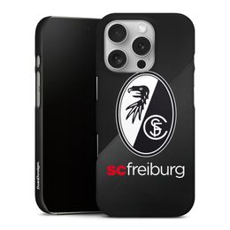 DeinDesign iPhone 16 Pro Handy Premium Case Smartphone Handyh&uuml;lle Schutzh&uuml;lle matt Sc Freiburg Lettering Logo Premium Case