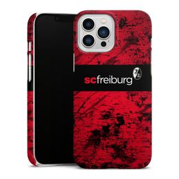 DeinDesign iPhone 13 Pro Max Handy Premium Case Smartphone Handyh&uuml;lle Schutzh&uuml;lle matt Official Licensed Product Sc Freiburg Logo Premium Case