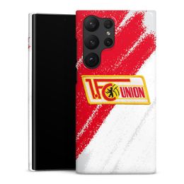 DeinDesign Galaxy S23 Ultra Handy Premium Case Smartphone Handyh&uuml;lle Schutzh&uuml;lle gl&auml;nzend 1. Fc Union Berlin Logo Official Licensed Product Premium Case