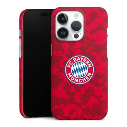 DeinDesign iPhone 14 Pro Handy Premium Case Smartphone Handyh&uuml;lle Schutzh&uuml;lle matt Camouflage Fcb Fc Bayern M&uuml;nchen Premium Case