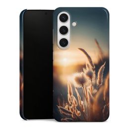 DeinDesign Galaxy S24 Handy Premium Case Smartphone Handyh&uuml;lle Schutzh&uuml;lle gl&auml;nzend Sun Pampasgras Nature Premium Case