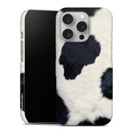 DeinDesign iPhone 16 Pro Handy Premium Case Smartphone Handyh&uuml;lle Schutzh&uuml;lle matt Animal Look Animal Print Cow Skin Premium Case