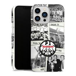 DeinDesign iPhone 13 Pro Handy Premium Case Smartphone Handyh&uuml;lle Schutzh&uuml;lle matt Retro Official Licensed Product Eintracht Frankfurt Premium Case