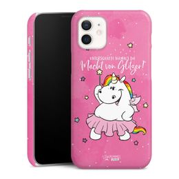 DeinDesign iPhone 12 mini Handy Premium Case Smartphone Handyh&uuml;lle Schutzh&uuml;lle gl&auml;nzend Pummeleinhorn Official Licensed Product Pummel & Friends Premium Case