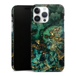DeinDesign iPhone 14 Pro Max Handy Premium Case Smartphone Handyh&uuml;lle Schutzh&uuml;lle matt Muster Glitzer Marble Premium Case