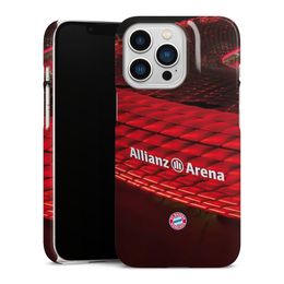 DeinDesign iPhone 13 Pro Handy Premium Case Smartphone Handyh&uuml;lle Schutzh&uuml;lle gl&auml;nzend Fc Bayern M&uuml;nchen Stadium Fcb Premium Case