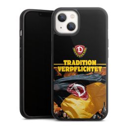 DeinDesign iPhone 13 Handy Gallery Case Handyh&uuml;lle 9H Geh&auml;rtetes Glas R&uuml;ckseite H&uuml;lle Sgd Sg Dynamo Dresden Merchandise Gallery Case